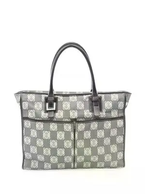 Loewe 2010-2026 Anagram Canvas Tote Bag - Grey