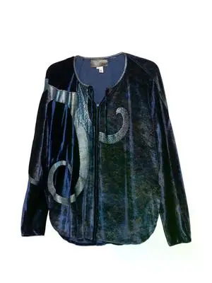 Roberto Cavalli 1970s Zip-up Cardigan - Blue