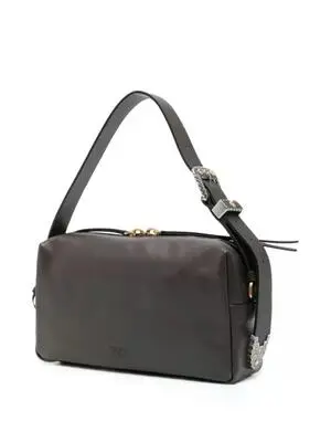 Pinko Love Birds Leather Shoulder Bag