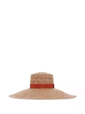 Agnona Woven Wide-brim Hat