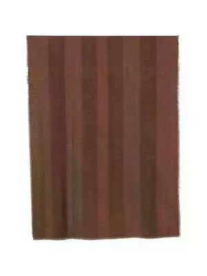 TWINSET Logo-print Striped Scarf - Brown