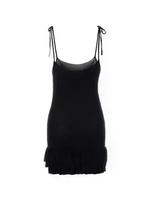 Gimaguas Bianca Ruffled Mini Dress - Black