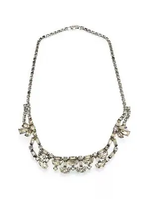MADISON Rhinestone-embellished Necklace - Silver