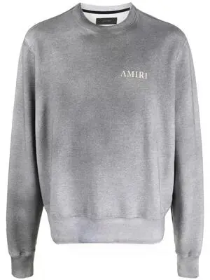 Amiri Faded-effect Logo-print Sweatshirt