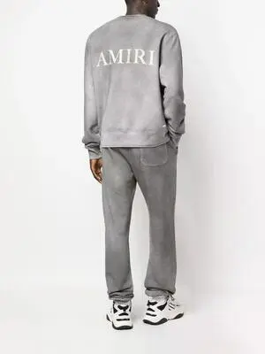 Amiri Faded-effect Logo-print Sweatshirt