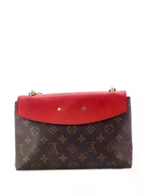 LOUIS VUITTON Saint Placide Handbag Monogram Canvas And Leather Shoulder Bag - Red