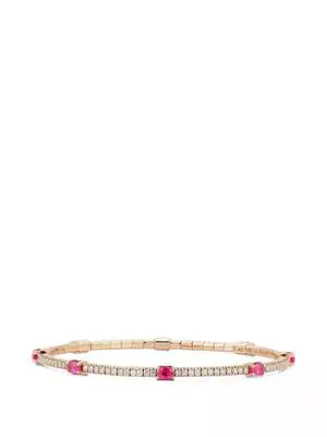 Roberto Demeglio Ruby And Diamond Stretch Bracelet
