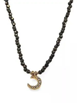 MADISON Hematite Moon Pendant Necklace