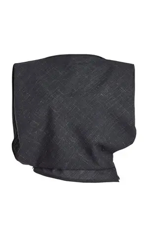 Christopher Esber Banyan Bias Wool-blend Cropped Top - Black