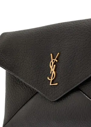 Saint Laurent Envelope Large Grained Leather Pouch