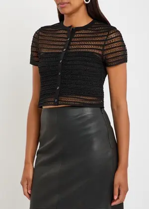 Simkhai Holli Textured Lace Cropped Top
