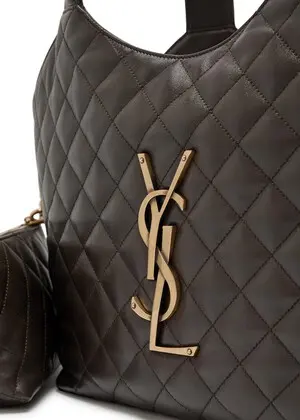 Saint Laurent Icare Medium Quilted Leather Tote Bag