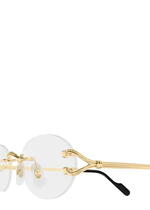 Cartier Rimless Round-frame Optical Sunglasses