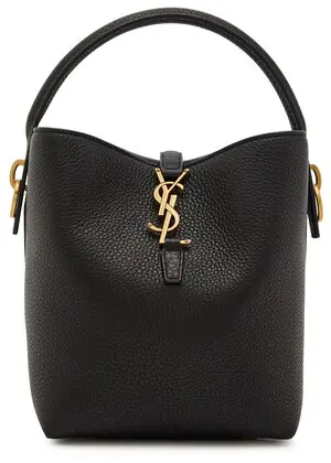 Saint Laurent Le 37 Small Grained Leather Bucket Bag