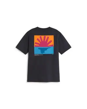 THINKING MU Mediterranean Sunrise Zach T-shirt - Black
