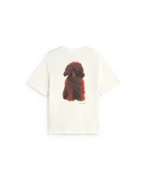 THINKING MU Pet Portrait Aaron T-shirt - White