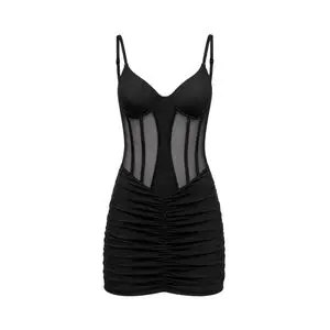 OW Sivara Mesh Corset Mini Dress