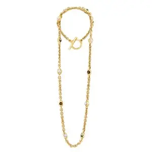 CORSO JEWELRY Ponza Lungo Gold Pearl - White
