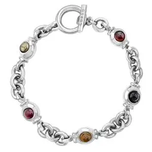CORSO JEWELRY Ponza Silver Bracelet Multicolour - Gray