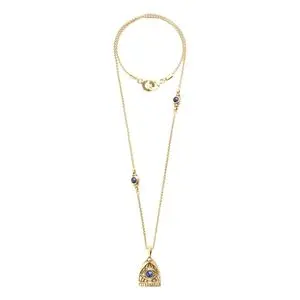 CORSO JEWELRY Mi Ojo Torsal Gold Dumortierite - Blue