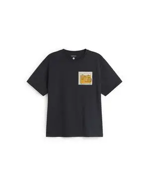 THINKING MU Straw Camp Aaron T-shirt - Blue