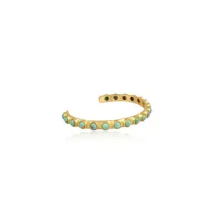 CHRISTINA GREENE Turquoise Studded Cuff - Blue