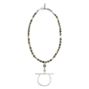 CORSO JEWELRY Zannone Silver Pyrite - Green