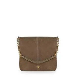 APATCHY LONDON The Izzie Mink Suede Bag