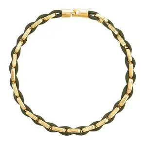 CORSO JEWELRY Catena Gold Choker Olive - Green