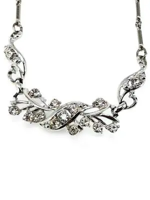 MADISON MAISON 1950s Rhinestone Vine-collar Necklace