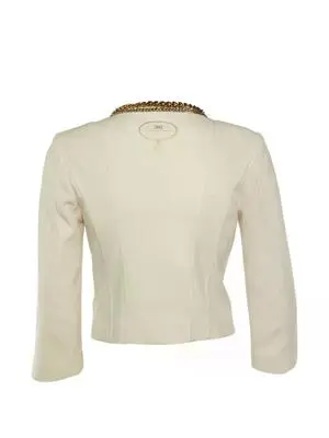 Elisabetta Franchi Cady Jacket With Chain Trim