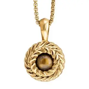 CORSO JEWELRY Eros Gold Tiger's Eye - Brown