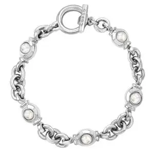 CORSO JEWELRY Ponza Silver Bracelet Pearl - White