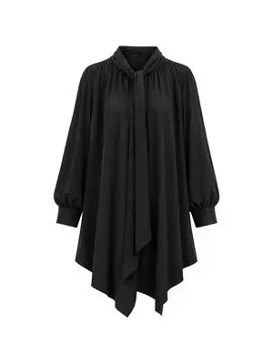 Chloé Draped Asymmetric Dress - Black
