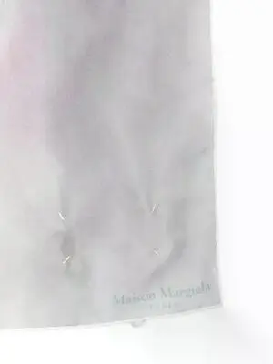 MAISON MARGIELA Four Stitches Portrait-print Scarf - White