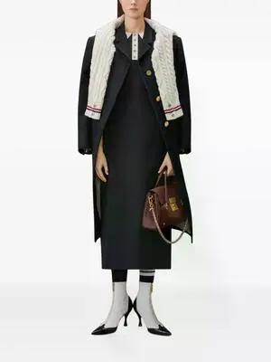 Thom Browne Wool Chest Pocket Coat - Blue