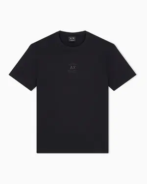 Armani Exchange Regular T-shirt In Cotton Jersey - Black