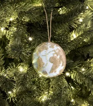 KATIE LARMOUR Embellished Globe Tree Decoration