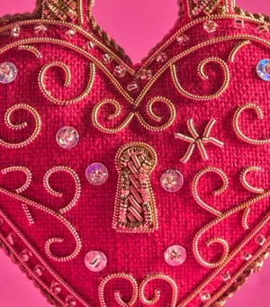 KATIE LARMOUR Heart Locket Tree Decoration