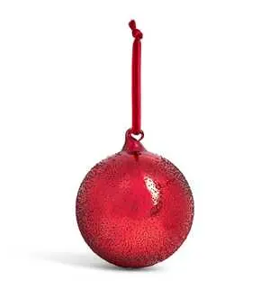 SHISHI Frosted Glass Bauble - Red