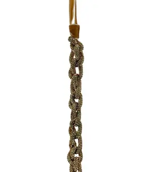 SHISHI Crystal-embellished Braided Garland - Gold