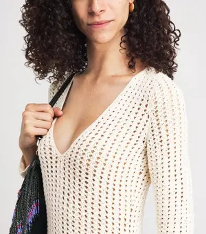 Escvdo Crochet Reflejo Midi Dress