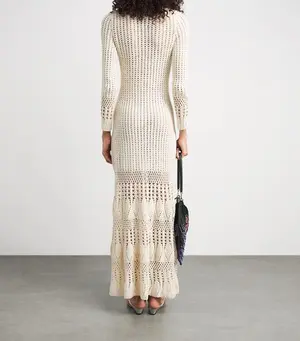 Escvdo Crochet Reflejo Midi Dress