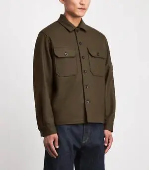 C.P. COMPANY Virgin Wool-blend Lens Overshirt