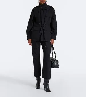 Isabel Marant Étoile Amandine Pleated Cotton-blend Straight Pants
