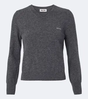 Miu Miu Virgin Wool Sweater - Grey