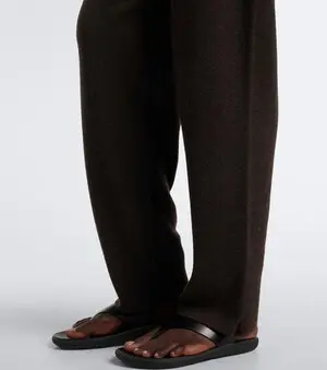 THE ROW Parvi Cashmere Wide-leg Pants