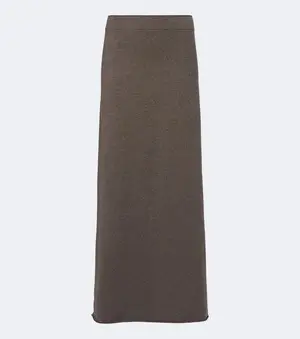 Arch4 Parker Cashmere Maxi Skirt - Grey