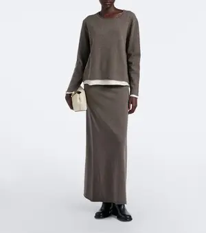 Arch4 Parker Cashmere Maxi Skirt