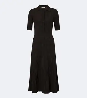Arch4 Elloren Cashmere Polo Dress - Brown